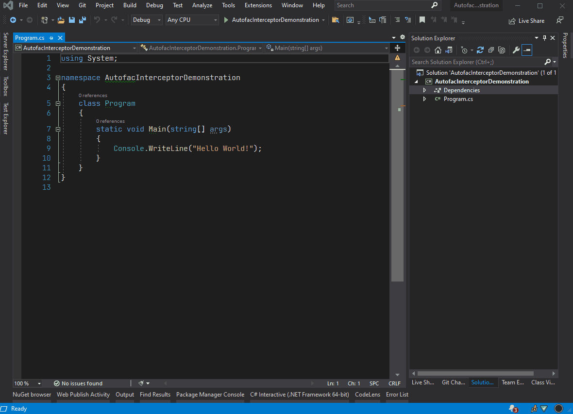 Introduction to Aspect-Oriented Programming (AOP) in .NET with Autofac Interceptors